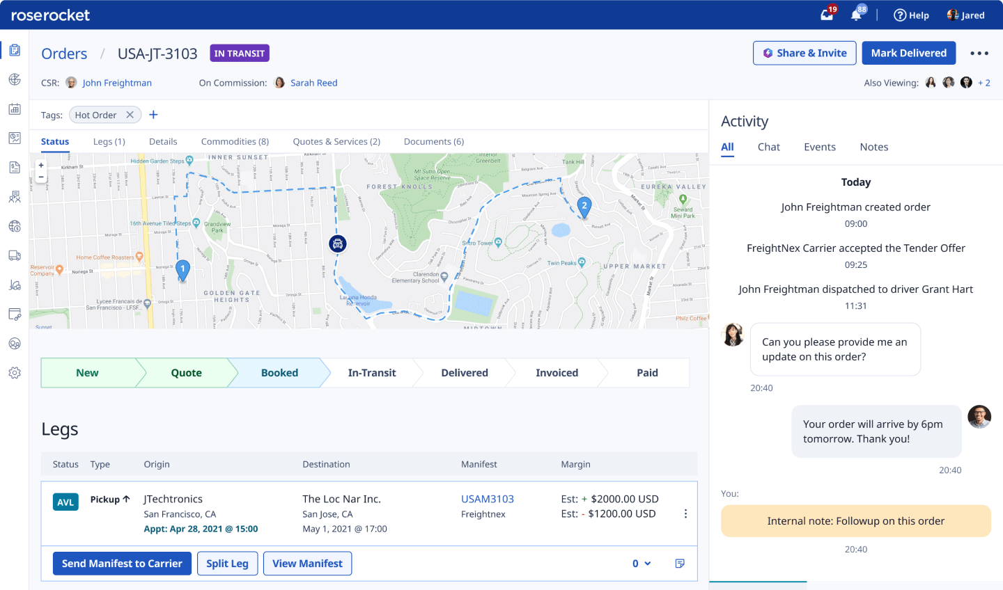 Transportation Management Systems | Rose Rocket